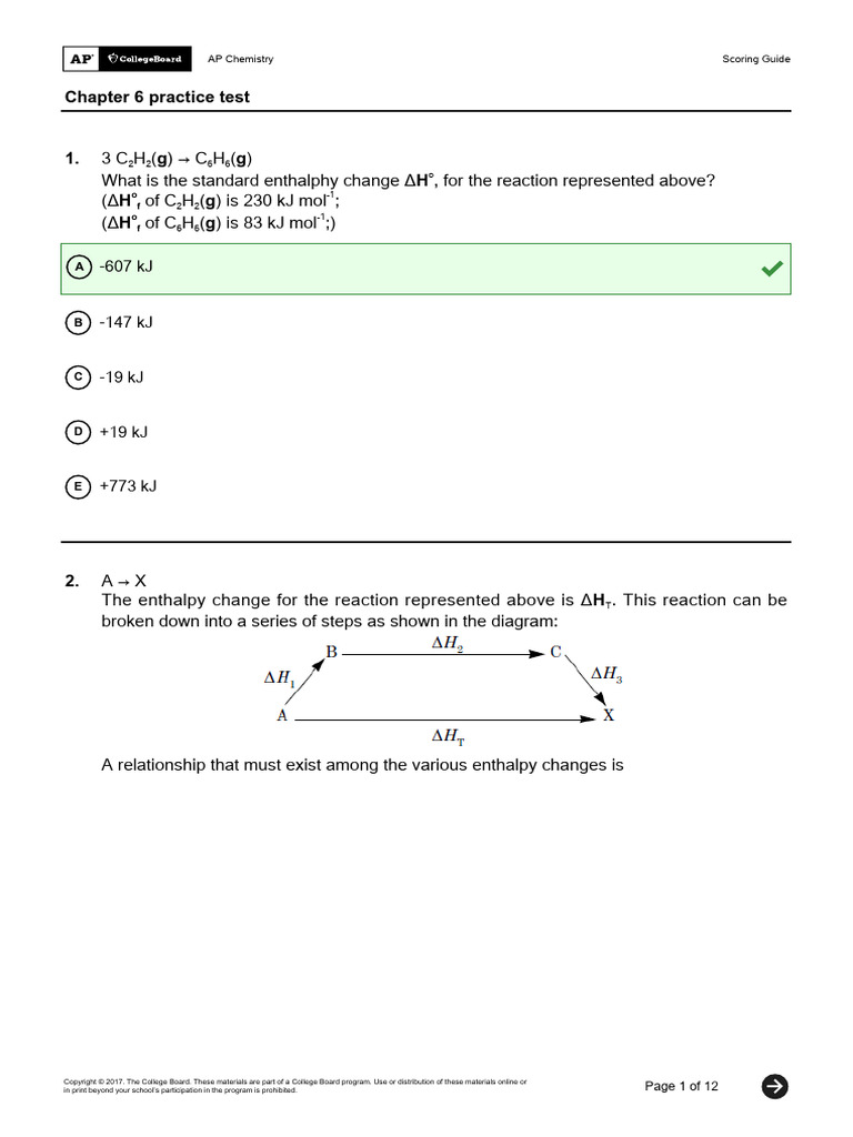 SG Chapter6practicetest 5d77e926544566.00258611 | PDF | Intermolecular ...