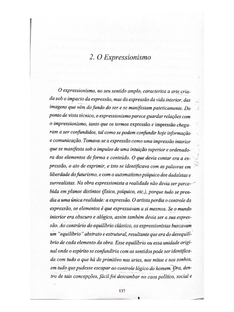 O Expressionismo | PDF