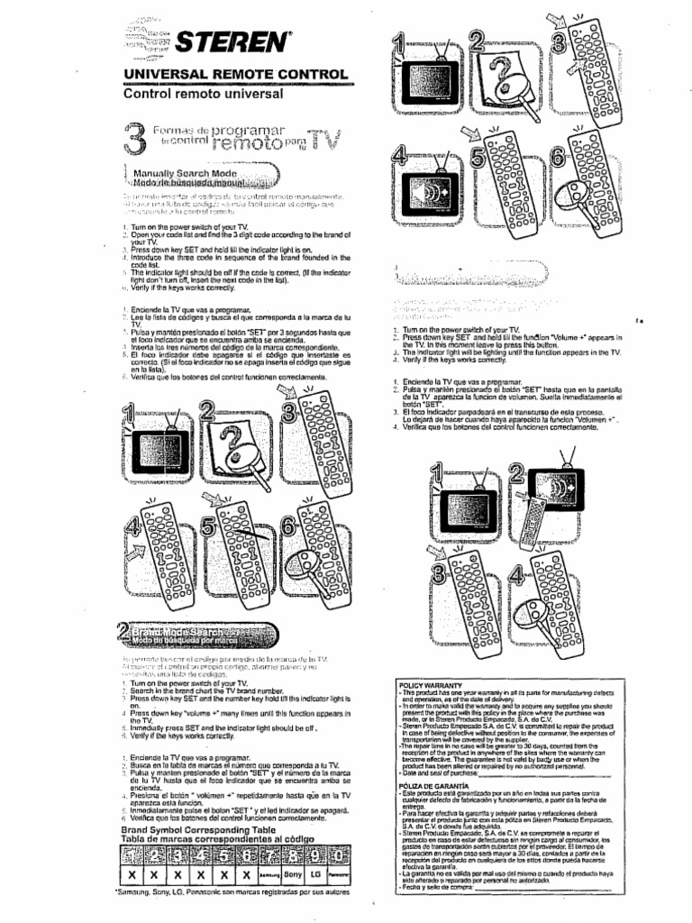 Control Steren rm-11 (2) | PDF