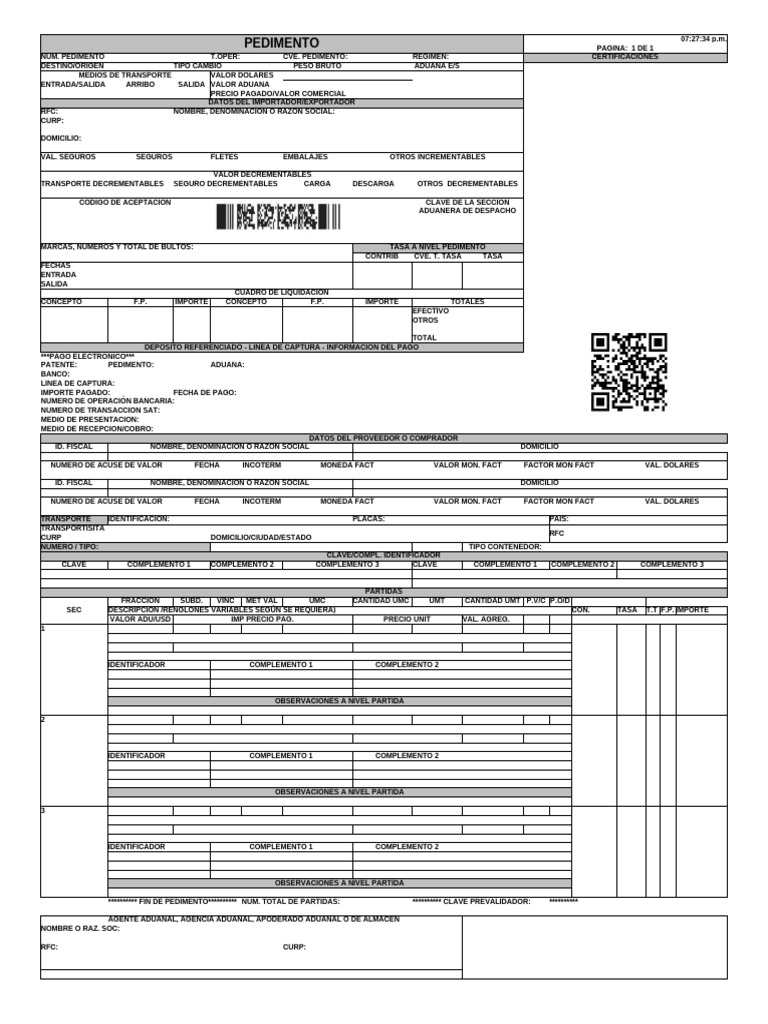 Pedimento 1 | PDF | Economias | Bancario