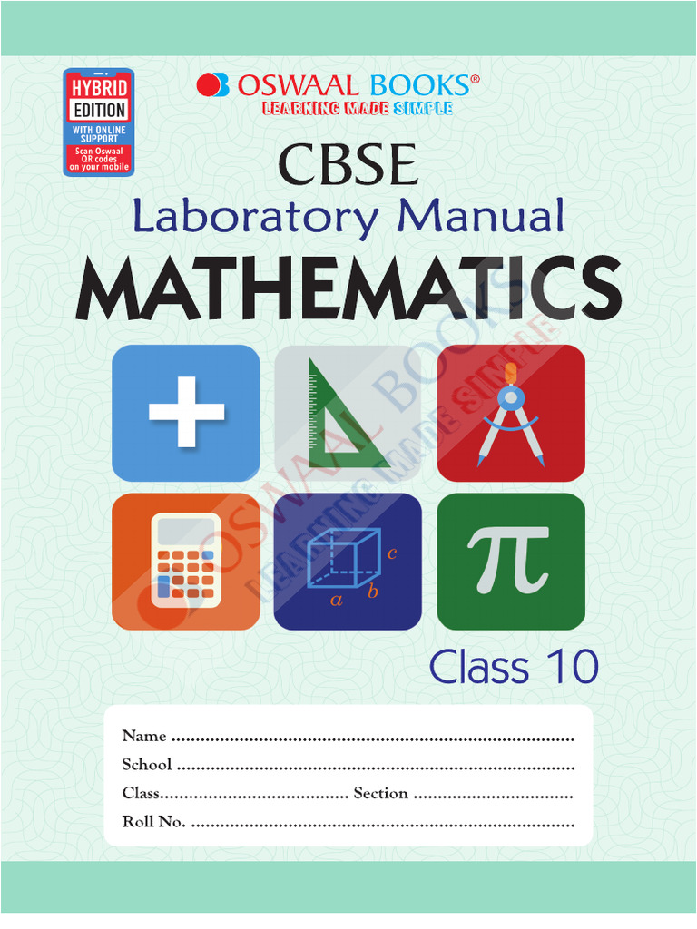 116Oswaal CBSE Viva Voice 10th Mathematics | PDF | Elementary Mathematics | Mathematical Objects