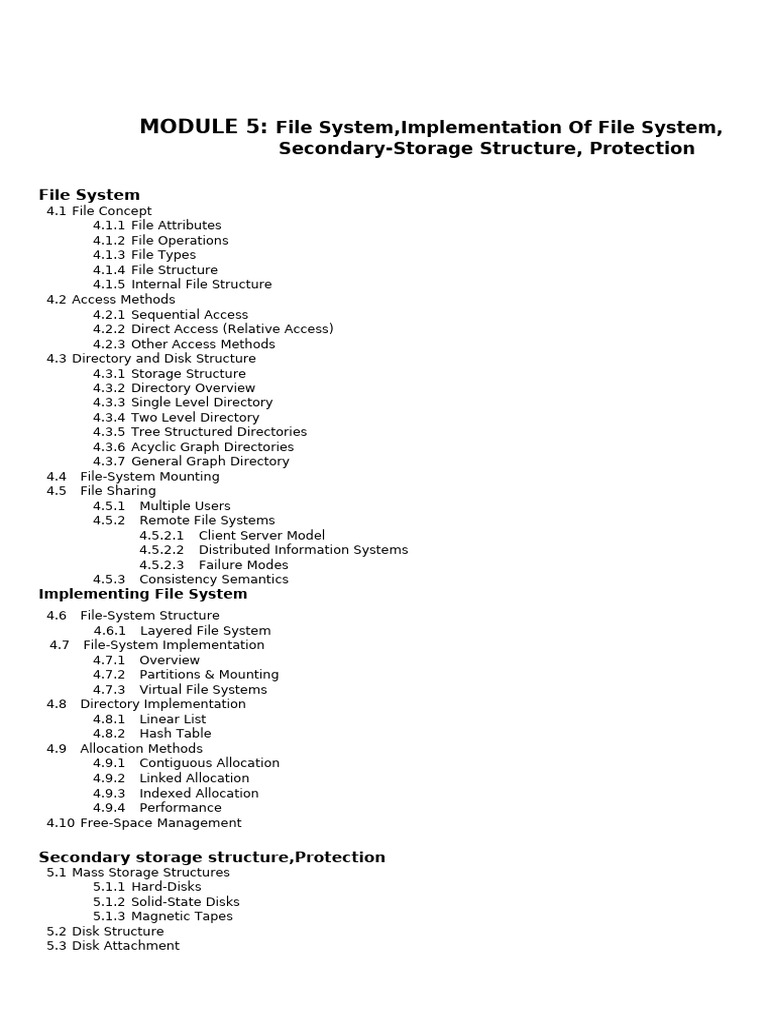 Module_5 | PDF | File System | Computer File