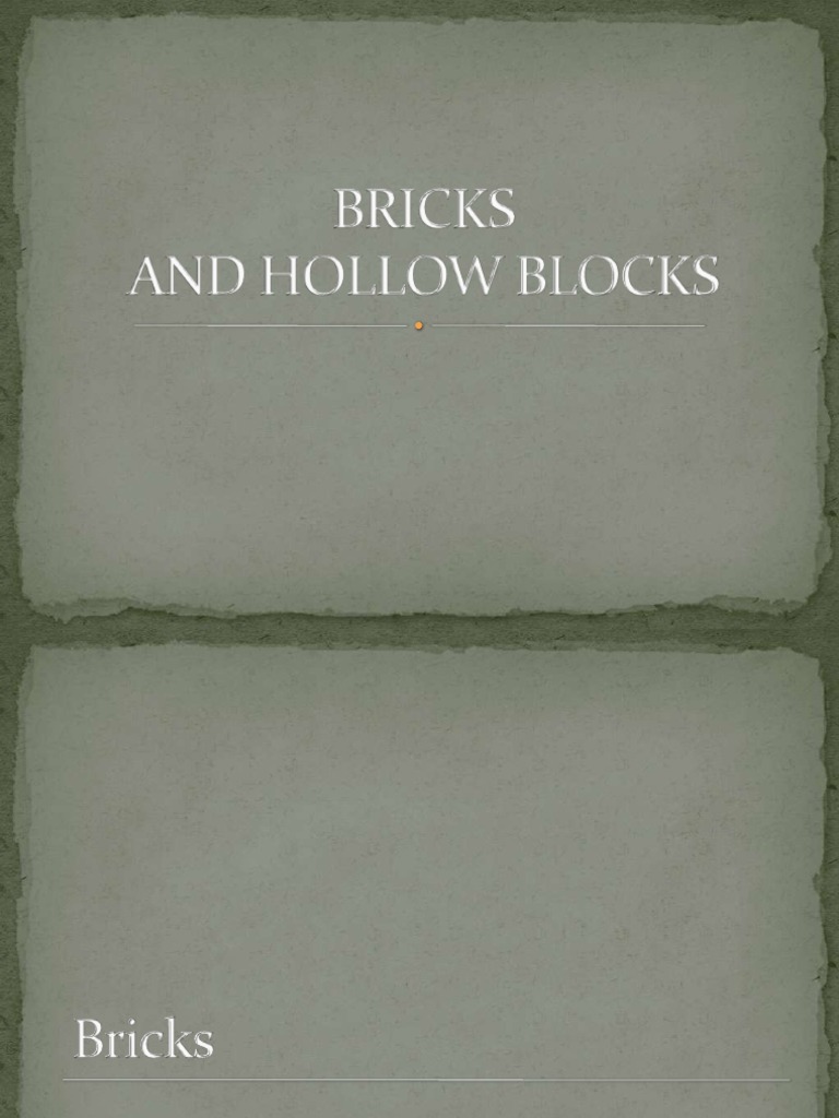 Bricks | PDF | Masonry | Brick