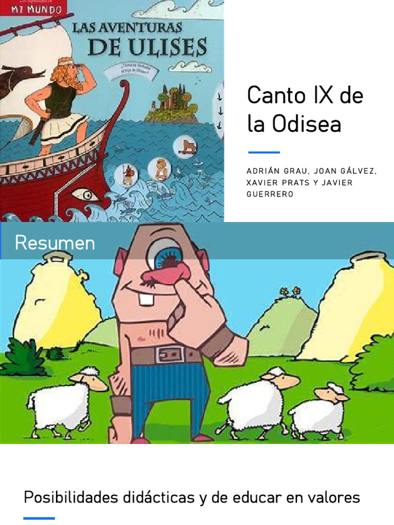 Canto IX de La Odisea | PDF | Odiseo | Odisea