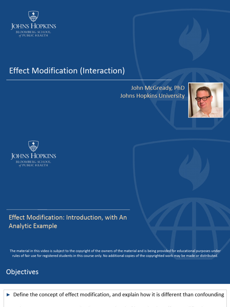 01 - Effect Modification Introduction With An Analytic Example - Effect ...