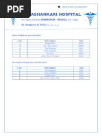 Hospital Room Tariff Details 2022 | PDF | Couch | Intensive Care Unit