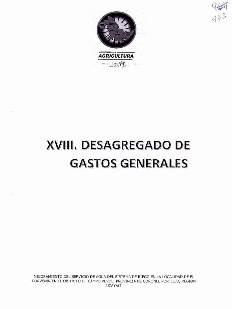 Desagregado de Gastos Generales Actualizado 20221012 194316 985 | PDF
