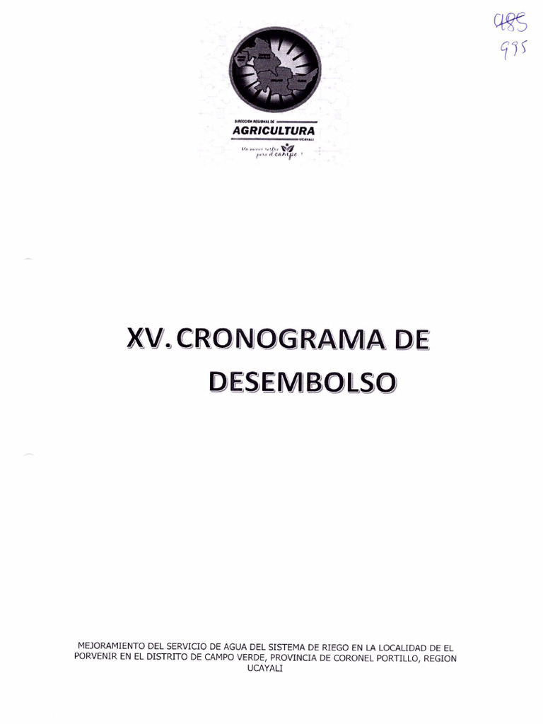 Cronograma de Desembolso Actualizado 20221012 194119 008 | PDF