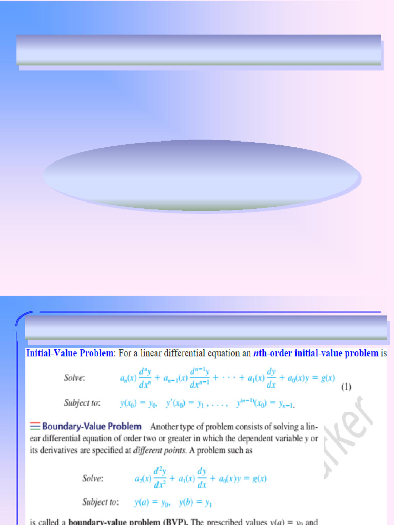 Lecture On Second Order Linear Hde Types And Soln Methods Pdf