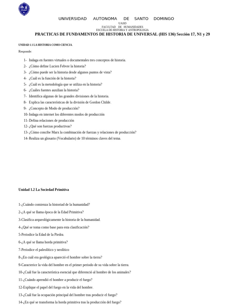 Guía práctica Hist.136 (2) | PDF | imperio Romano | revolución Francesa