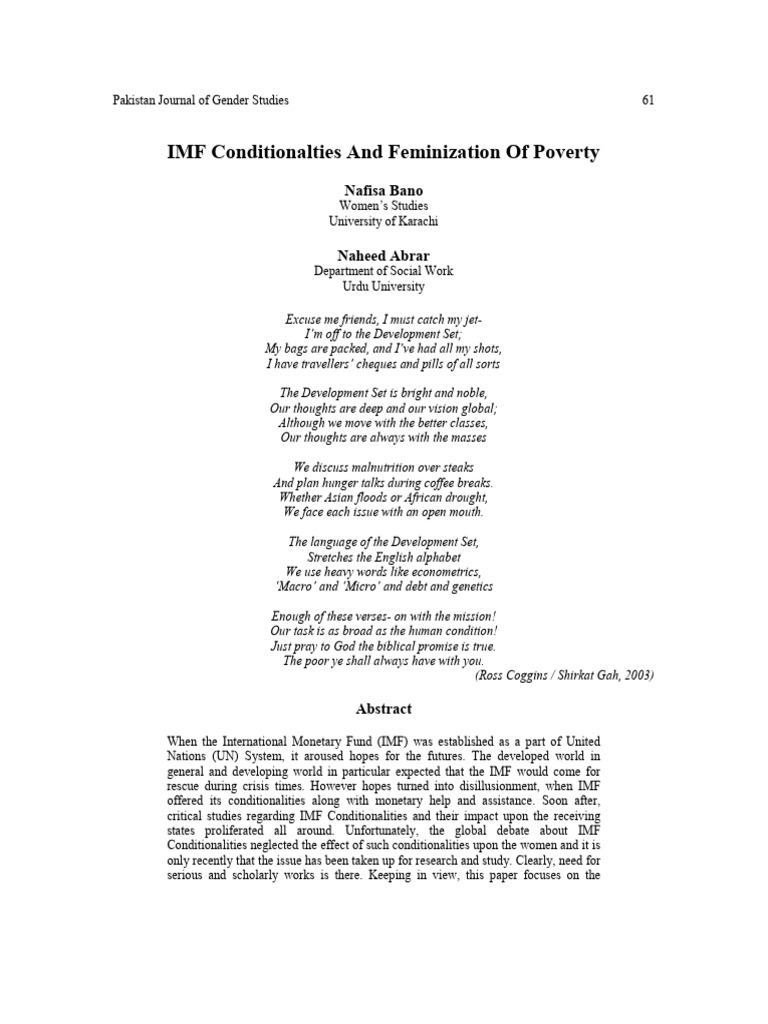 Administrator 6 Nafisa Bano English | PDF | Poverty | Poverty ...