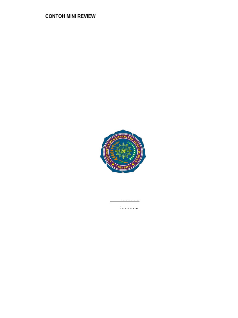 Contoh Mini Review | PDF | Sains & Matematika