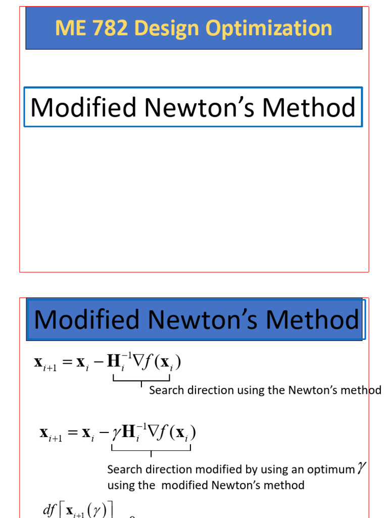 #11 Modified Newton Method | PDF | Algorithms And Data Structures | Elementary Mathematics