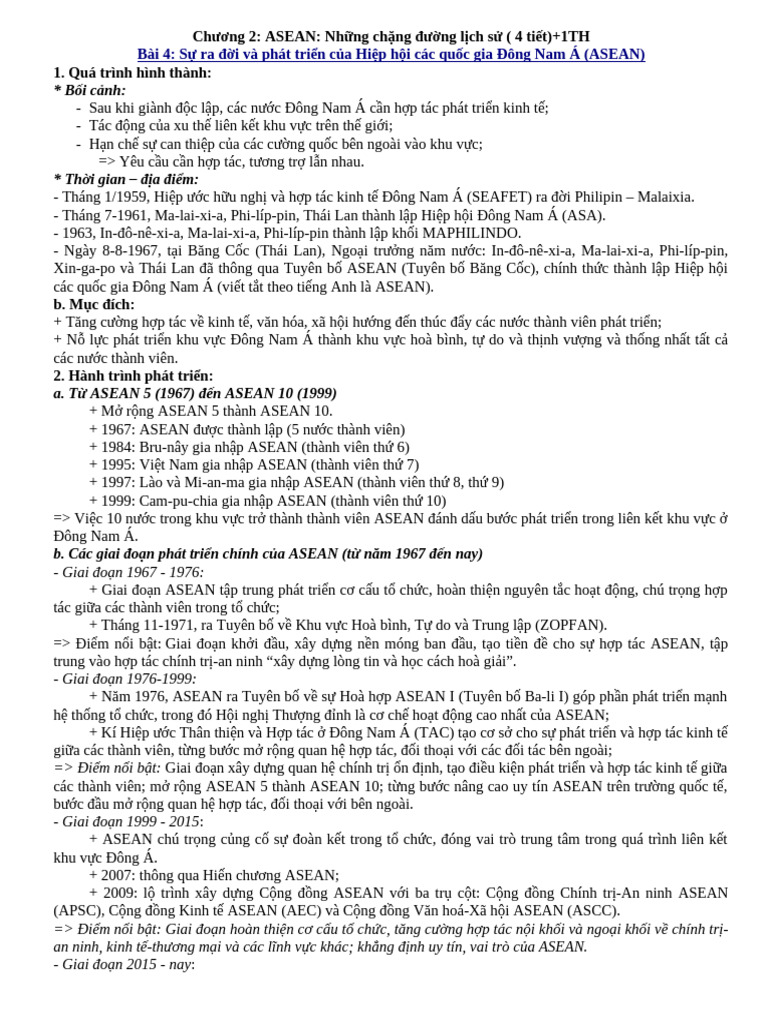 KIẾN THỨC SỬ 12 BÀI 4 5 | PDF