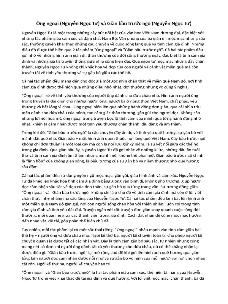 NG Văn GK1 12 - Sao Chép | PDF