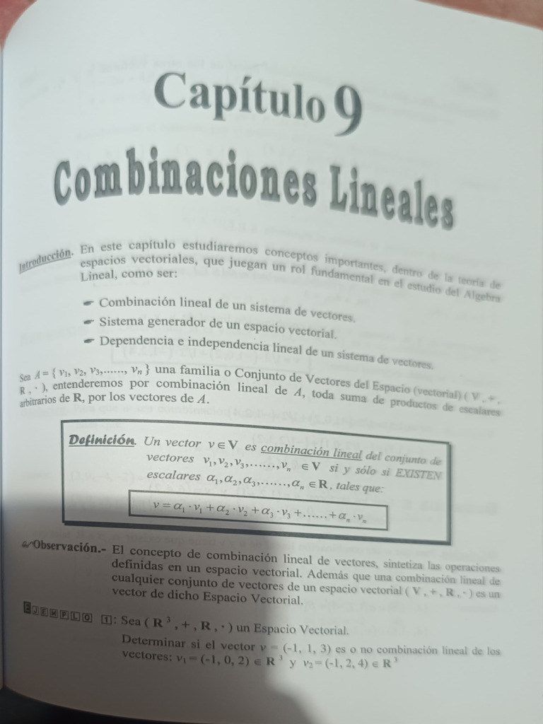 Álgebra Lineal Capítulo 9 | PDF