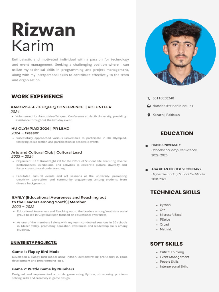 Rizwan CV | PDF | Learning | Behavior Modification