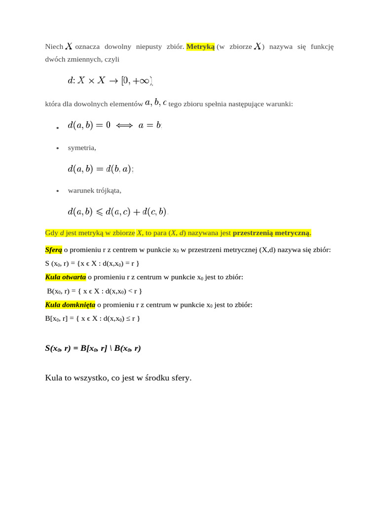 Metryki | PDF