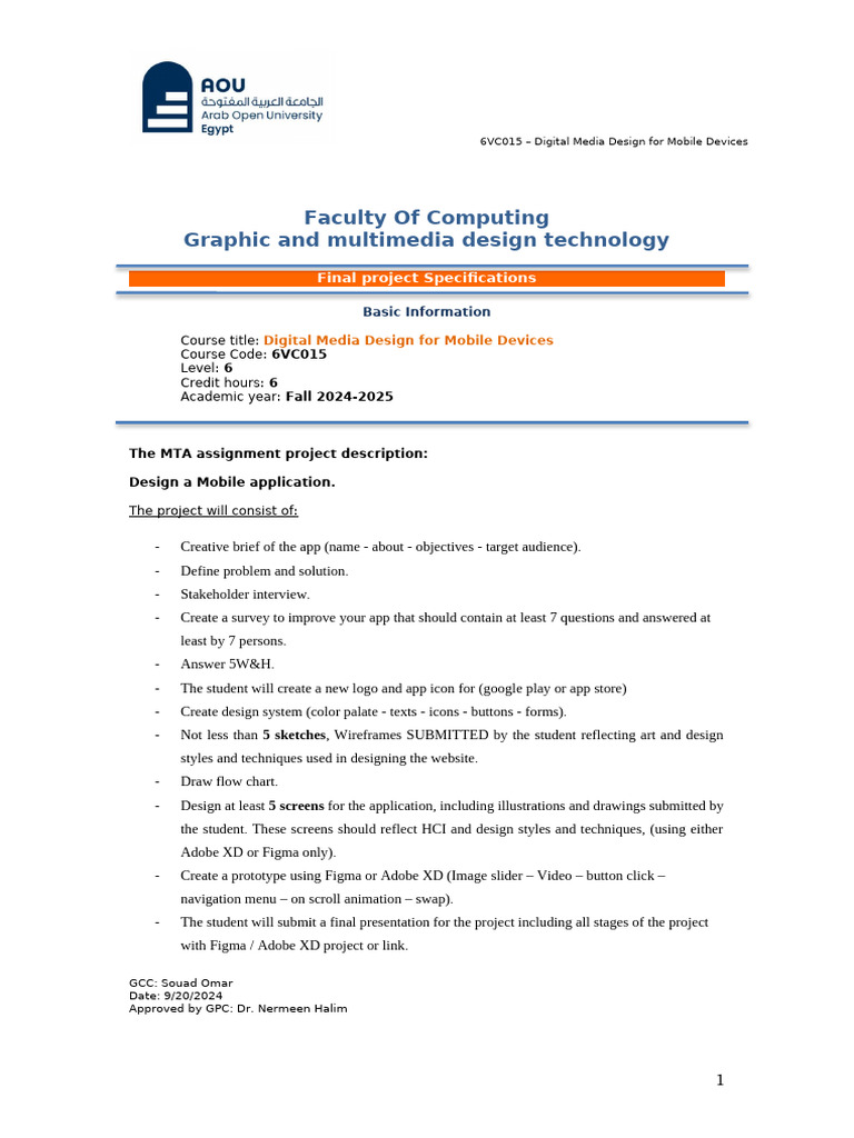 6VC015 MTA-Assignment Fall 2024-2025 | PDF