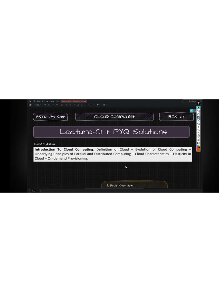 Unit 1 (I) - Cloud Computing | PDF