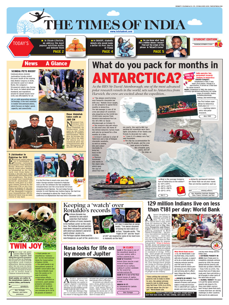 Times NIE Jaipur 17 Oct 24 | PDF | Europa (Moon)