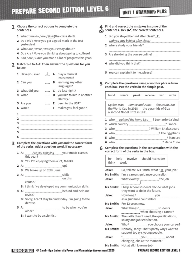 Grammar Plus 1 | PDF | Language Mechanics | Syntax