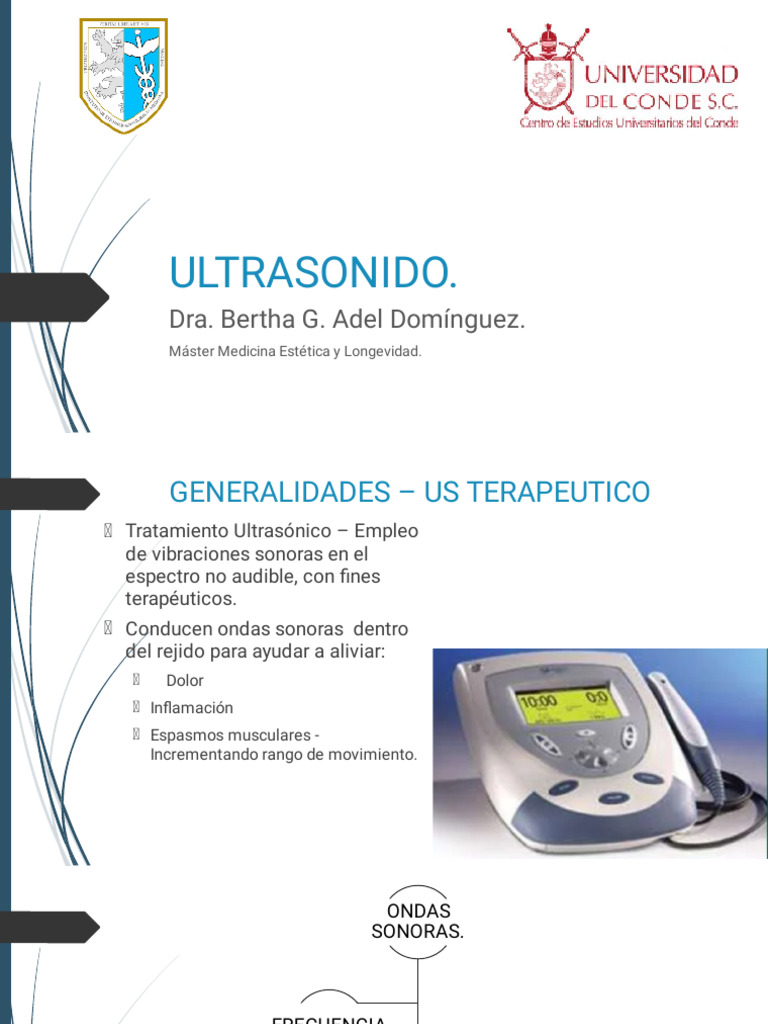 Ultrasonido diapositiva | PDF | Hertz | Ultrasonido