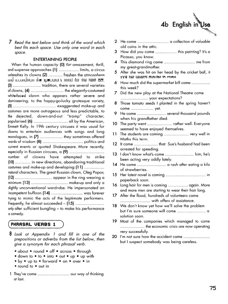 CPE Use of English 1 Students Book Unit 4bvirginia Evans | PDF