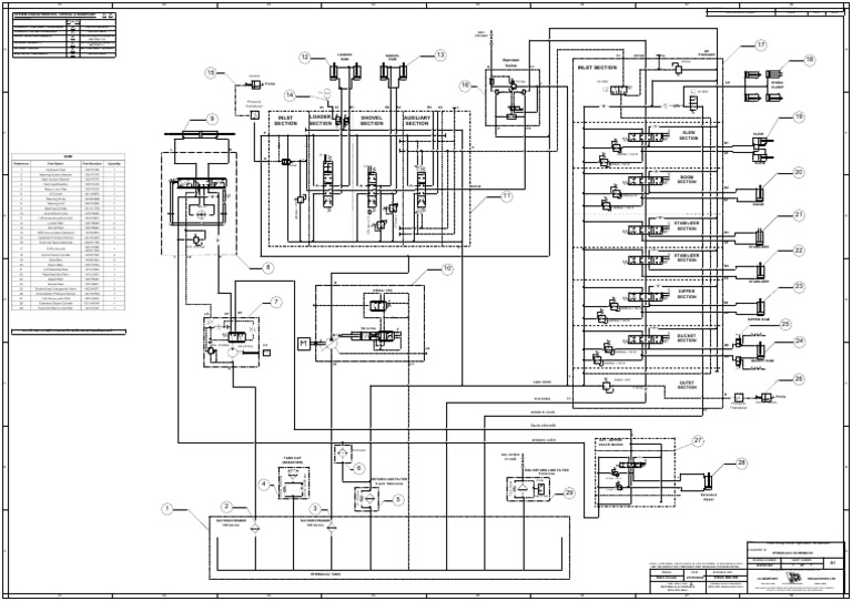 Production P992 PLUS Hydraulic Schematic | PDF | Chemical Engineering ...