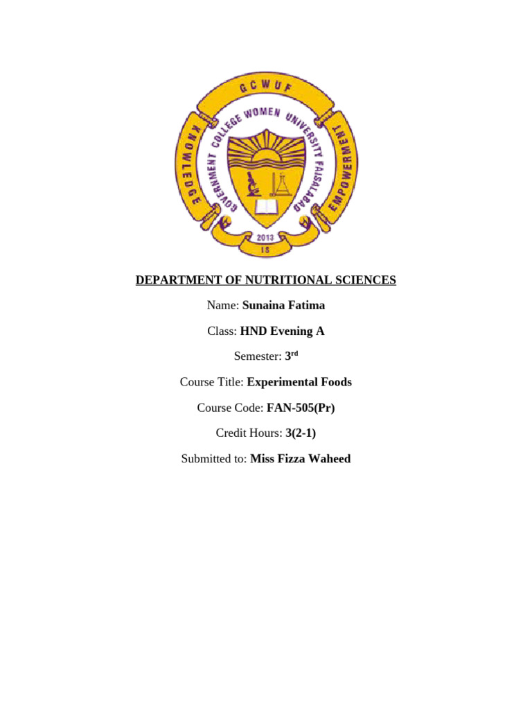 University Assignments | PDF | Foods | Taste University Assignments | PDF | Foods | Taste