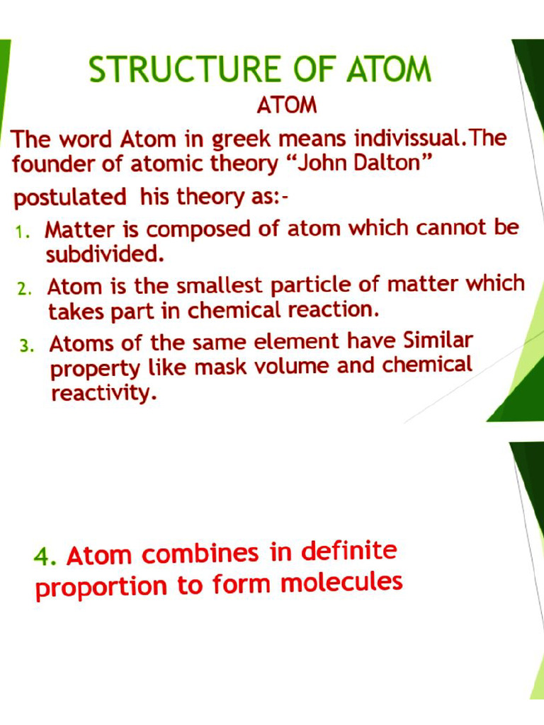 Structure of Atom and Chemical Bonding | PDF