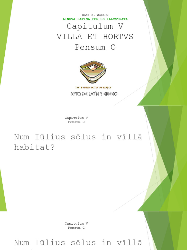 Capitulum V- pensum C resuelto | PDF