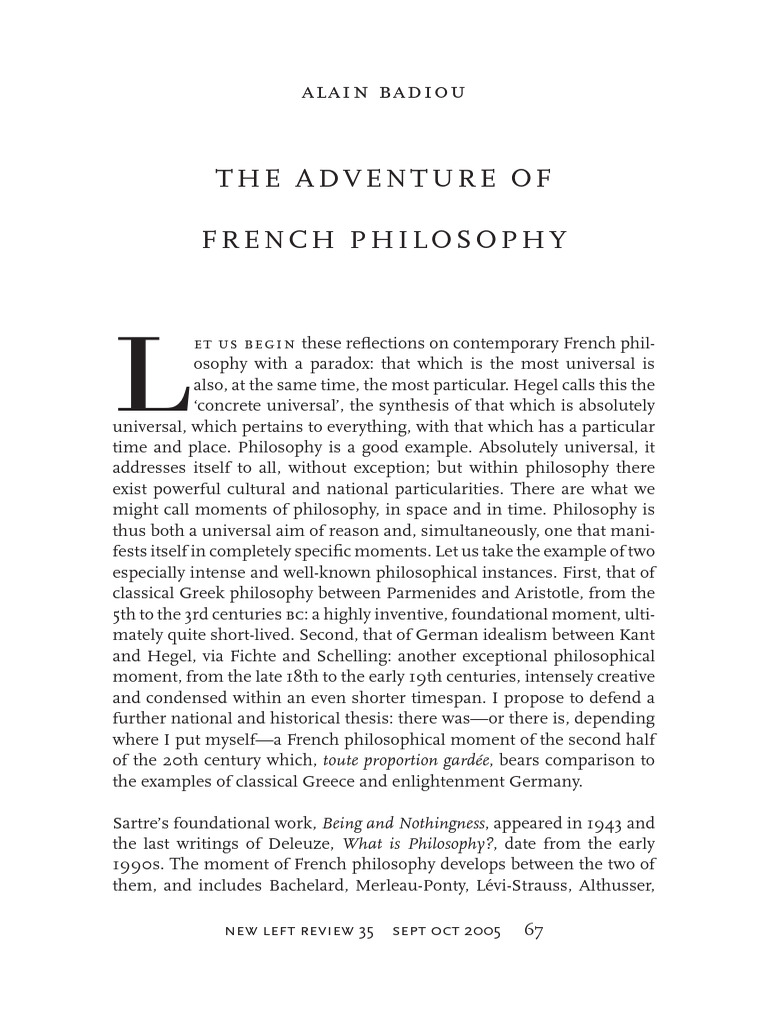 The Essence of Contemporary French Philosophy | PDF | Gilles Deleuze ...