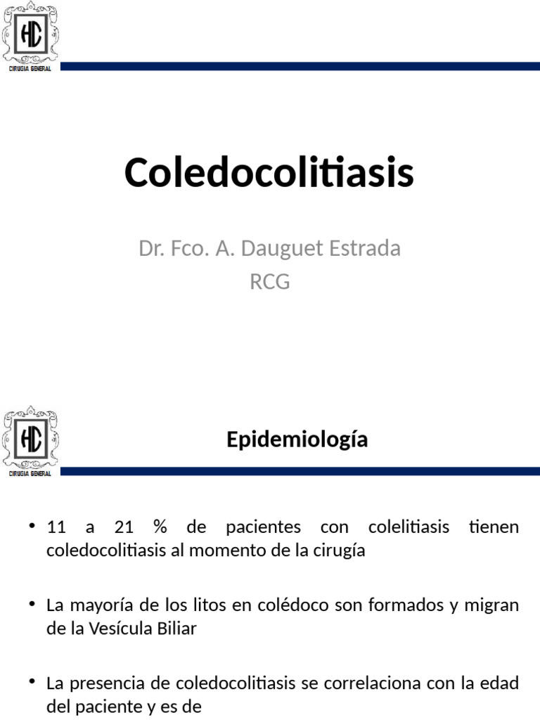 Coledocolitiasis | PDF | Medicina CLINICA | Enfermedades digestivas