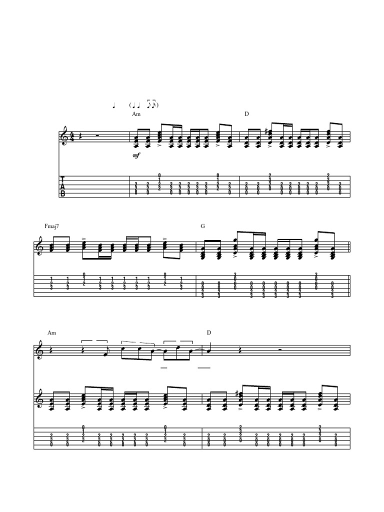 One - U2 | PDF | Songs | U2