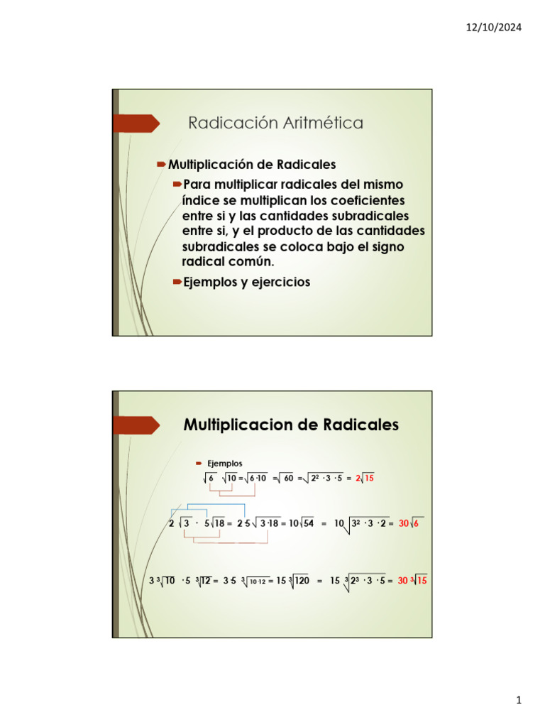 MATE S2 (2) | PDF | Multiplicación | Fórmula
