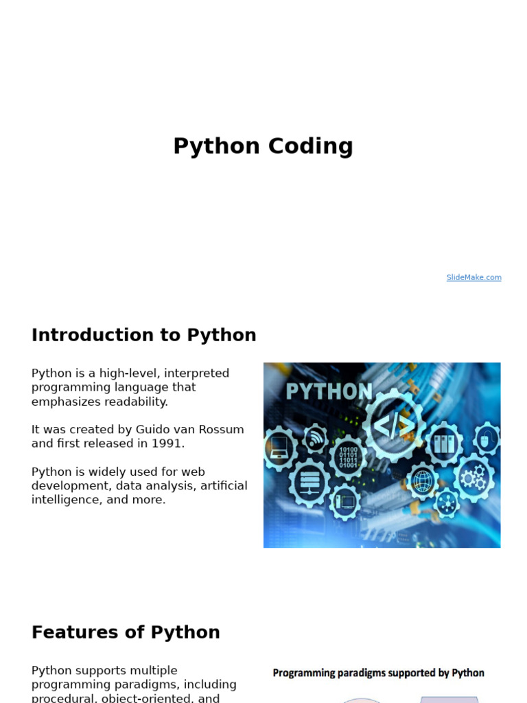 Python Coding Pdf Python Programming Language Control Flow