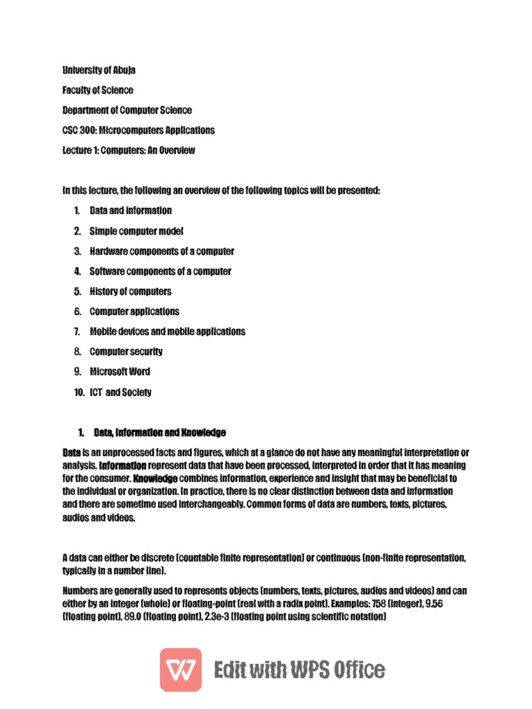 CSC300 Lecture Notes | PDF | Data Compression | E Commerce