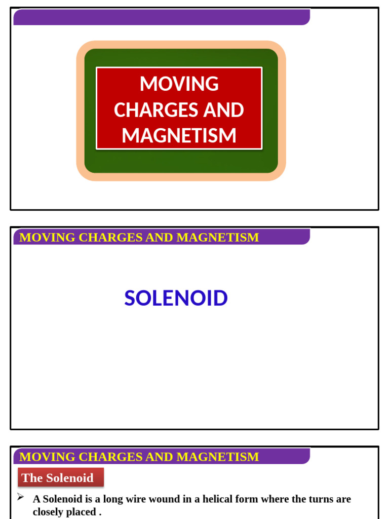 PHY SR MCM M04 SOLENOID | PDF | Magnetic Field | Magnetism
