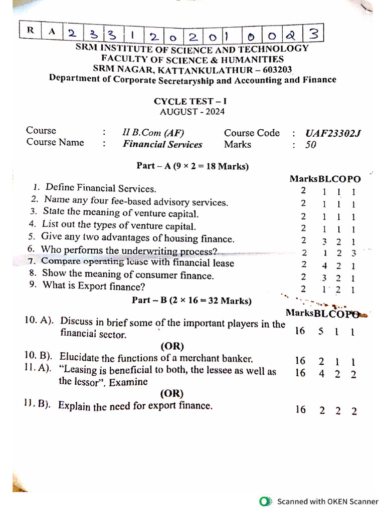 Financial Services | PDF