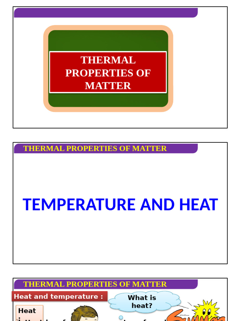 Phy JR TPM M01 Temp Heat | PDF | Temperature | Heat