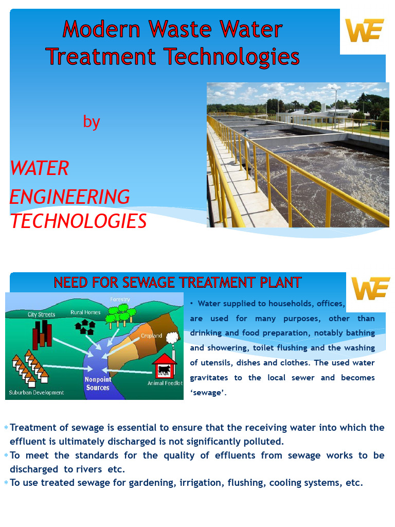 Modern Waste Water Treatment Technology | PDF | Sewage Treatment | Sewage