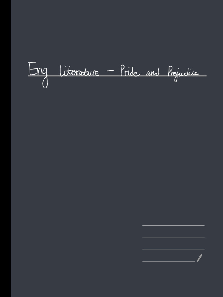 Pride and Prejudice Note | PDF | Mr. Darcy