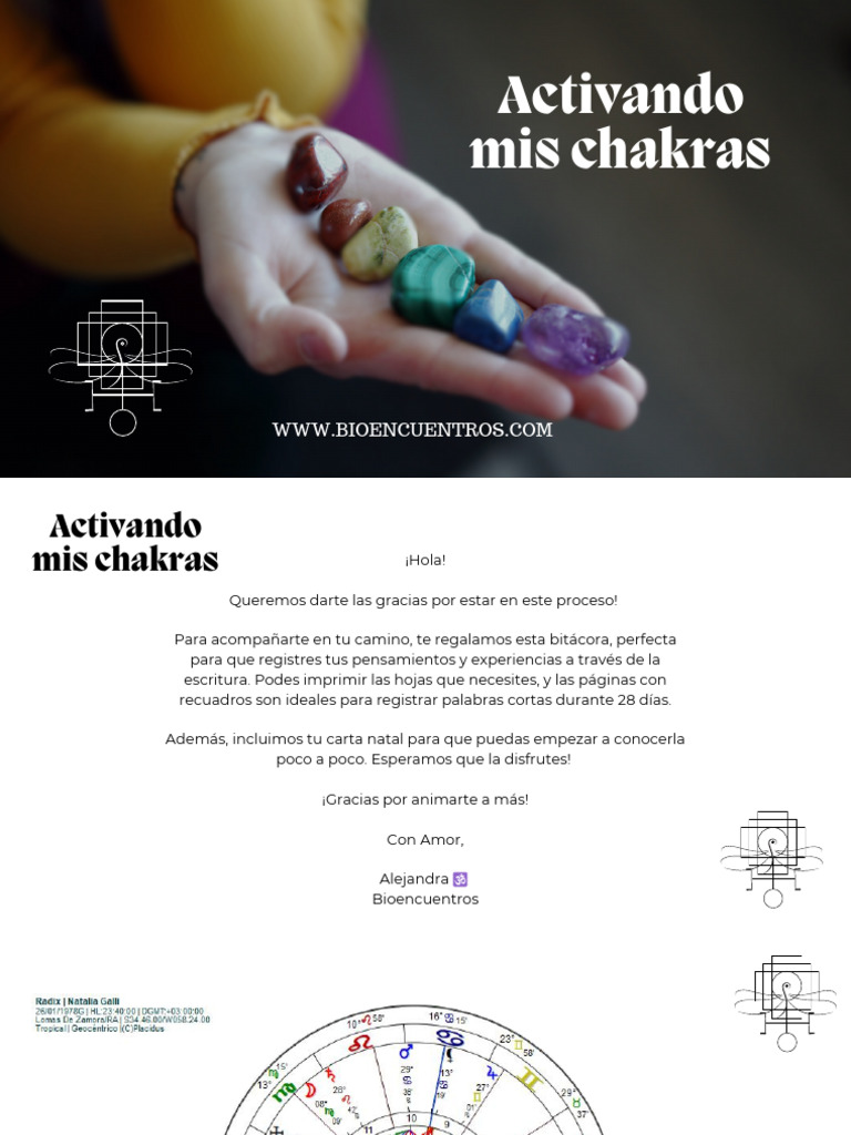 Bitacora Activando Mis Chakras 2024-2 | PDF