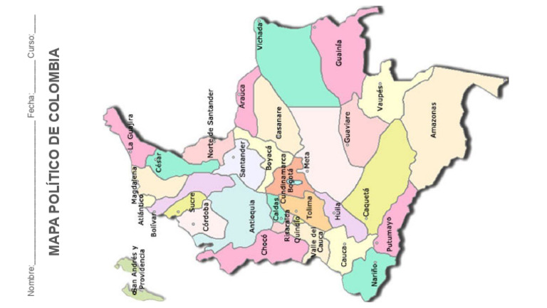 Mapa Político de Colombia 2023 | PDF | Ciencias sociales