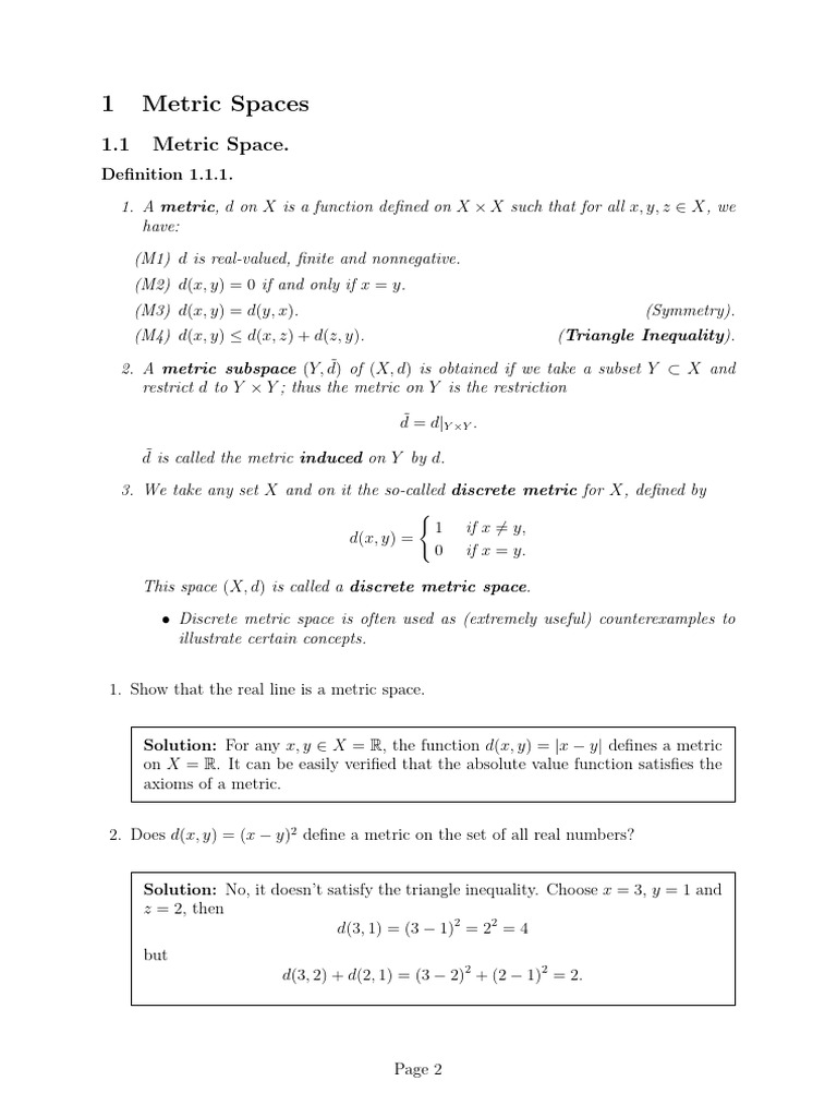 Complete Metric Spaces | PDF | Limit (Mathematics) | General Topology