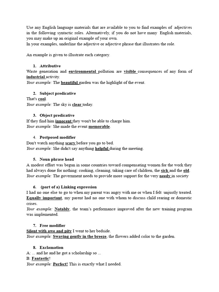 English Exercise - Robert Gabriel | PDF