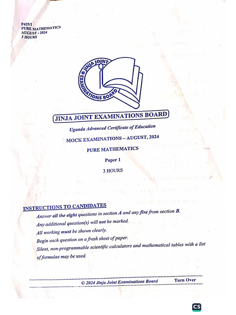 JJEB MTC 1 & Guide | PDF