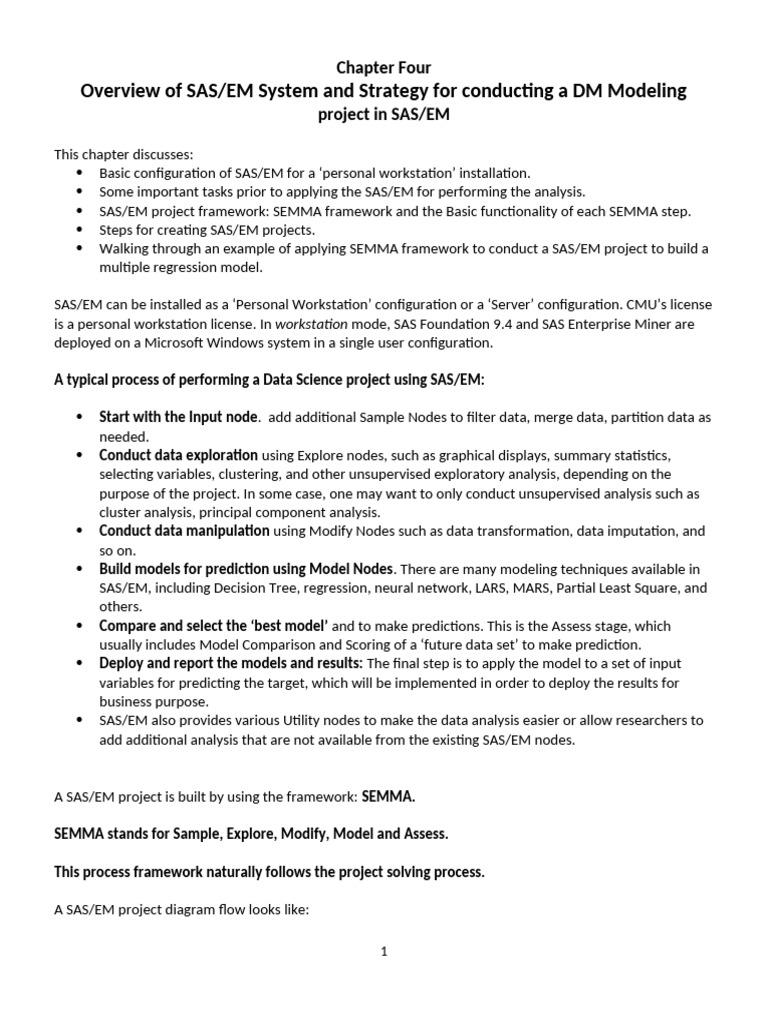 Chap4 - Em_overview | PDF | Level Of Measurement | Sas (Software)
