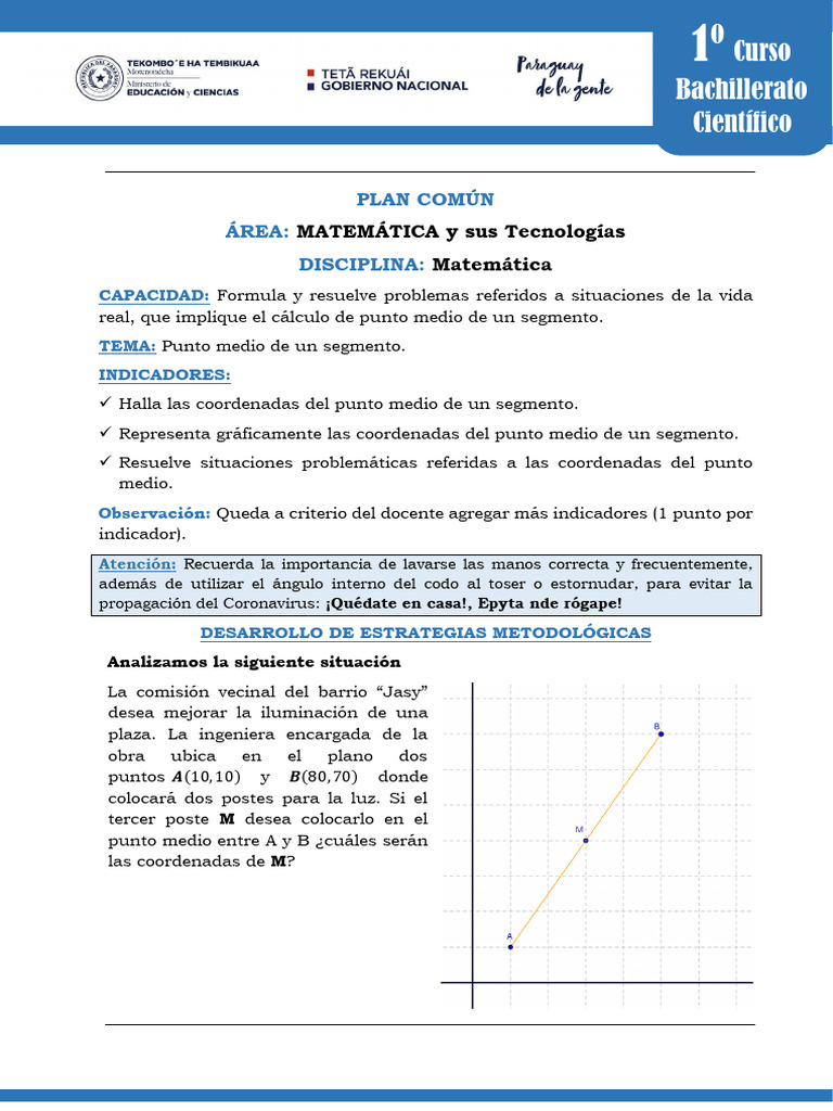 Punto Medio en Matemáticas de Bachillerato | PDF | Sistema de ...